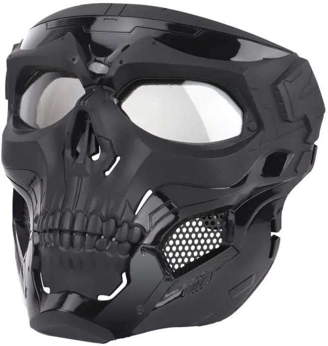 Skull Messenger Airsoft Mask Black - Trimex Wholesale UK