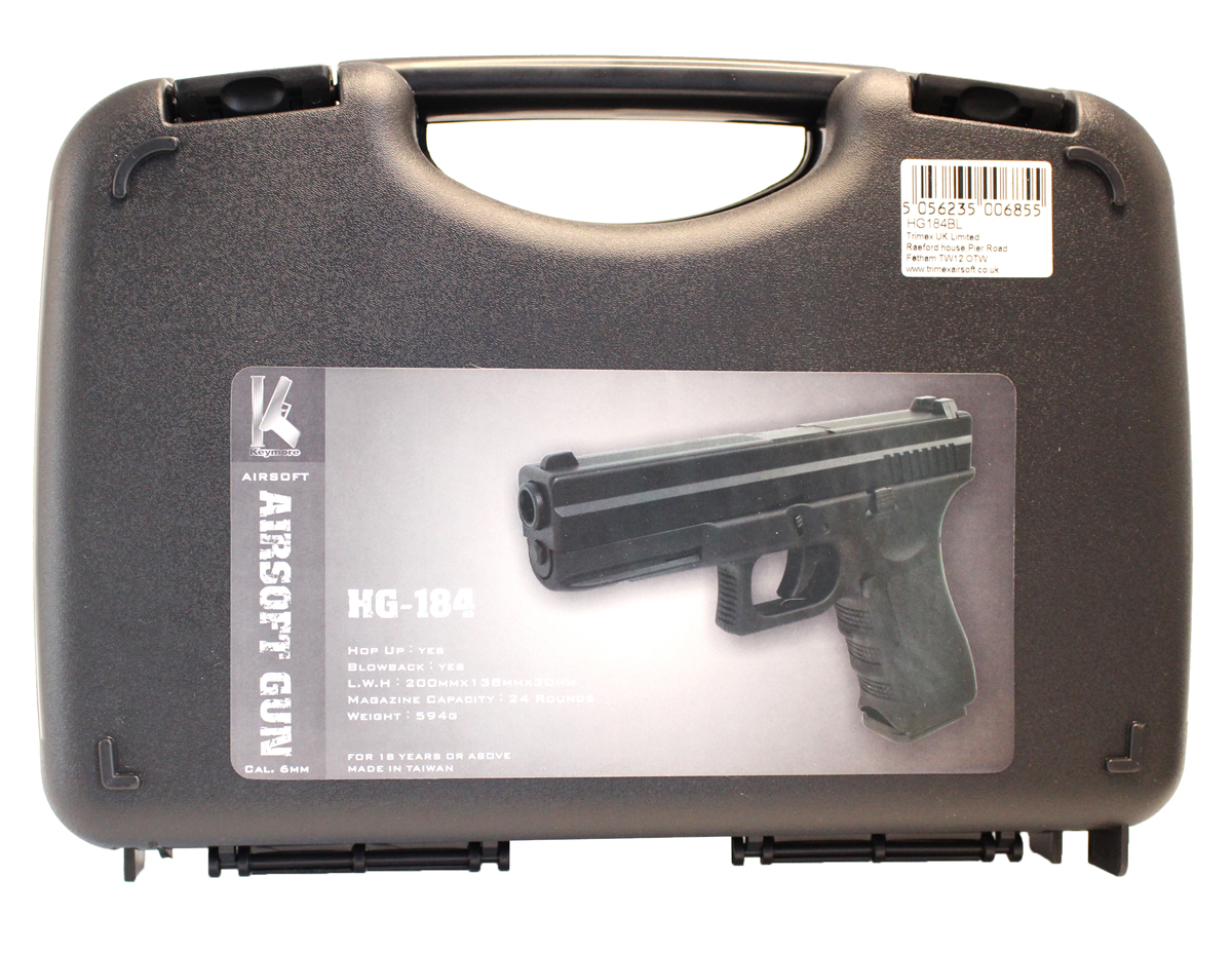 HG184 NEW GBB SPORTLINE AIRSOFT PISTOL WITH HARD CASE - Trimex Wholesale UK