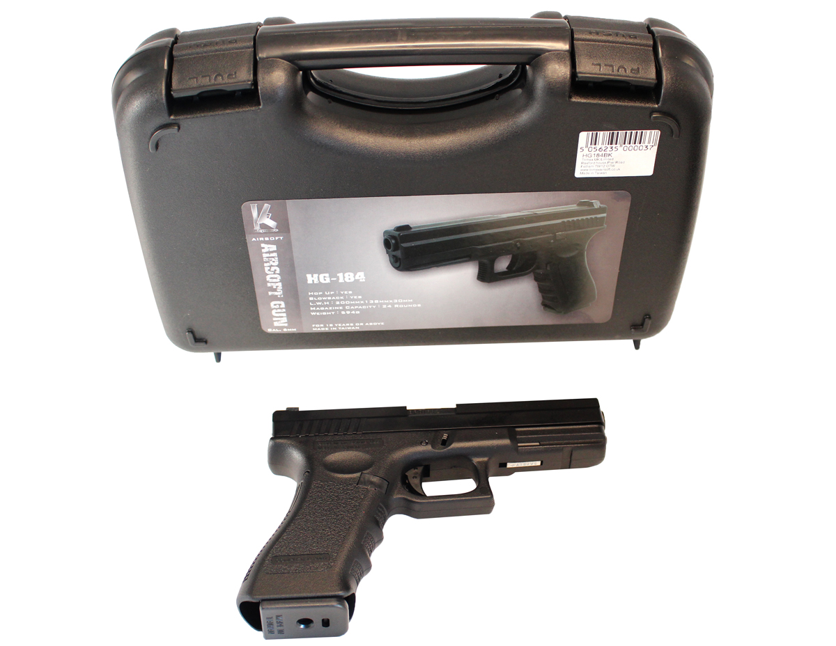 HG184 NEW GBB SPORTLINE AIRSOFT PISTOL WITH HARD CASE - Trimex Wholesale UK