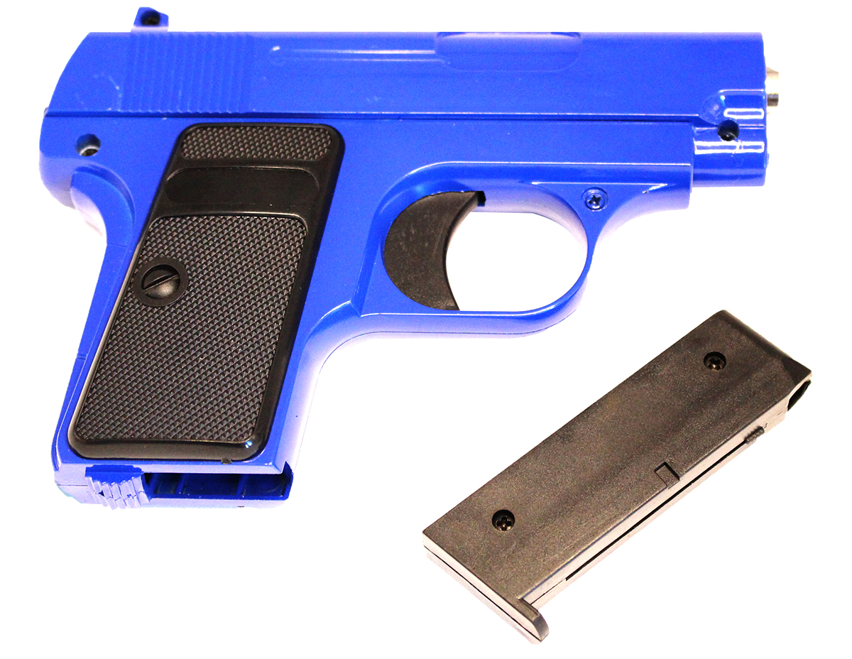 Galaxy G1 Airsoft Metal Spring Pistol - Blue - Trimex Wholesale UK