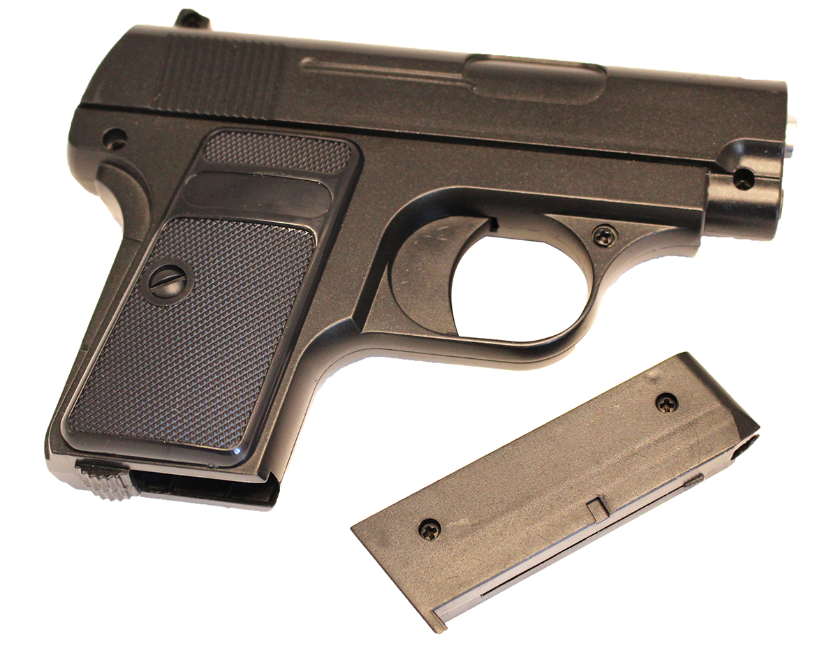 Galaxy G1 Airsoft Metal Spring Pistol - Black - Trimex Wholesale UK