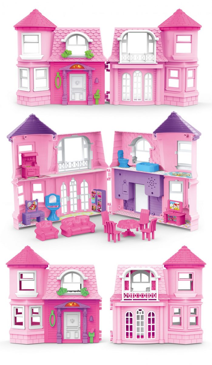 AY9003A DOLL VILLA PLAY SET WITH MUSIC AND LIGHT - Trimex Wholesale UK