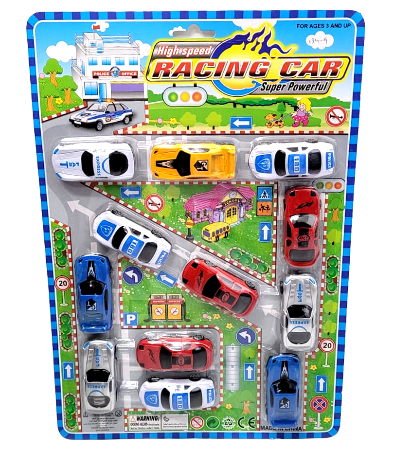 1349 12PCS RACING CARS PLAY SET - Trimex Wholesale UK
