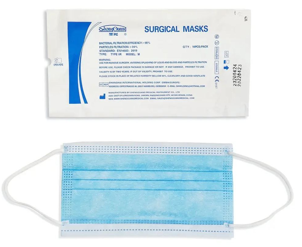 3PLY Type IIR Disposable Face Masks Pack of 50 - Trimex Wholesale UK