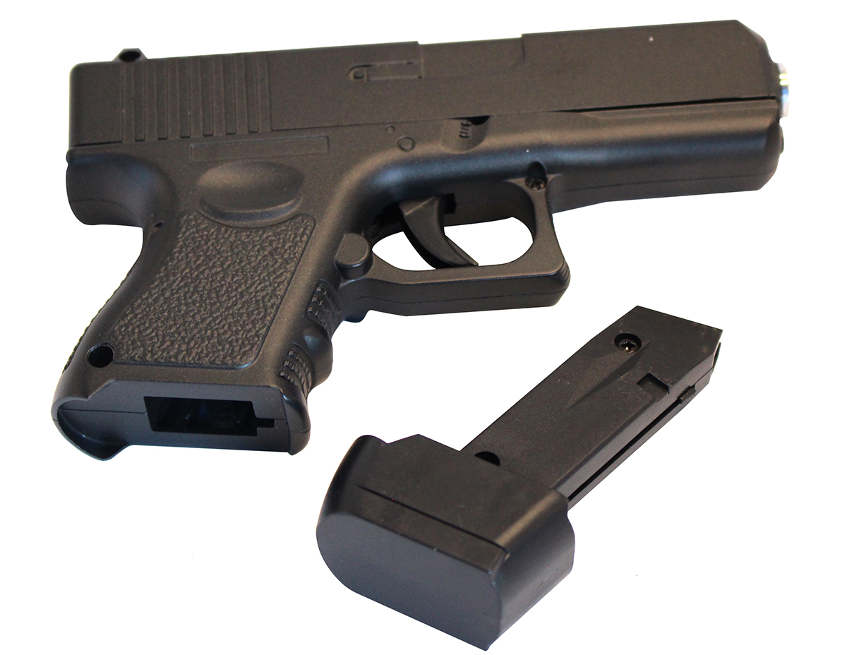 Galaxy G16 Airsoft Metal Spring Pistol - Black - Trimex Wholesale UK