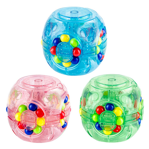 FIDGET TRANSPARENT CAN CUBE SPINNER - Trimex Wholesale UK