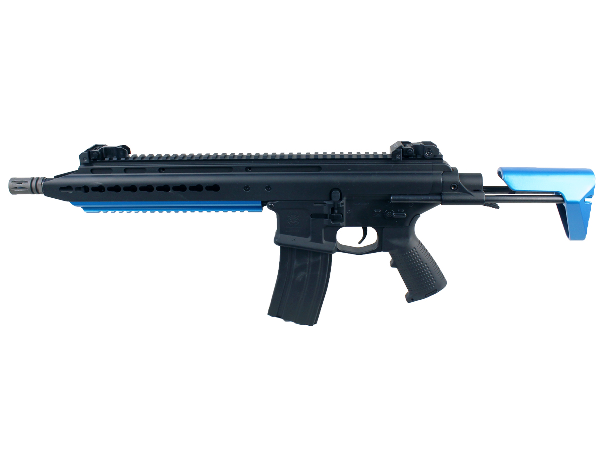 CA107M SCARAB RAC AEG AIRSOFT GUN BLUE AND BLACK - Trimex Wholesale UK