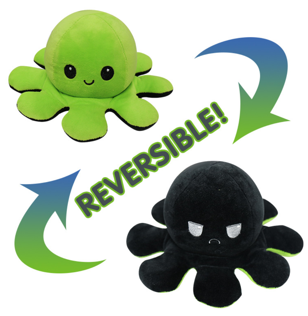 NA01 50CM REVERSIBLE OCTOPUS MOODEES TOY - Trimex Wholesale UK