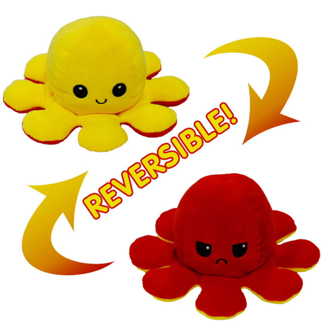 NA01 50CM REVERSIBLE OCTOPUS MOODEES TOY - Trimex Wholesale UK
