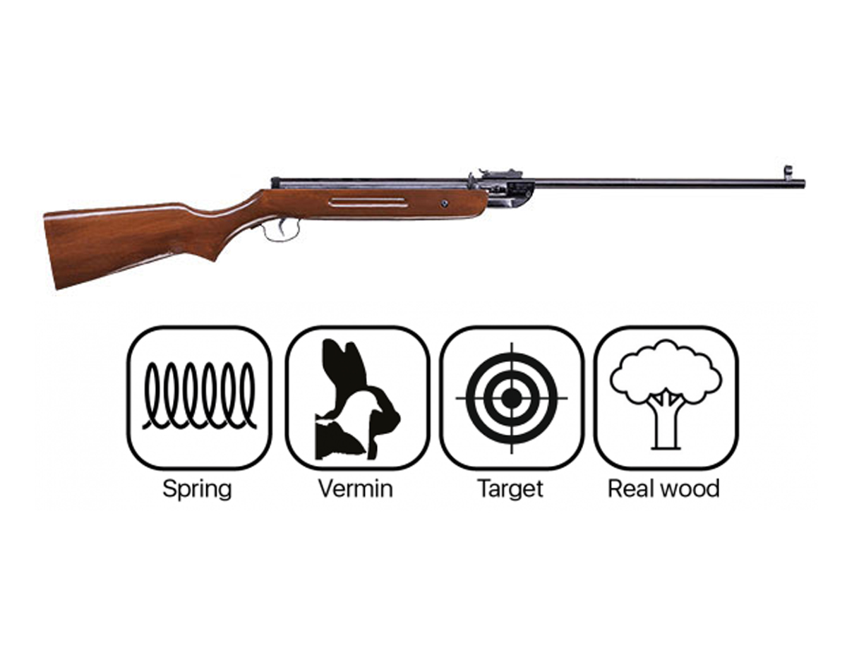 SMK B2 Spring Air Rifle .22 - Trimex Wholesale UK