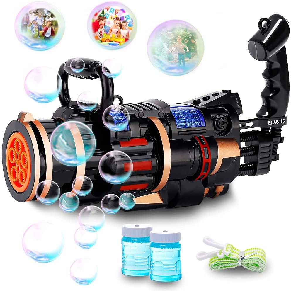 6016 Battery Operated Bubble Gatling Brust Strike - Trimex Wholesale UK