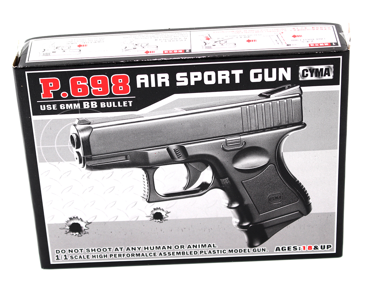 P698 Cyma Airsoft Spring Pistol - Two Tone - Trimex Wholesale UK