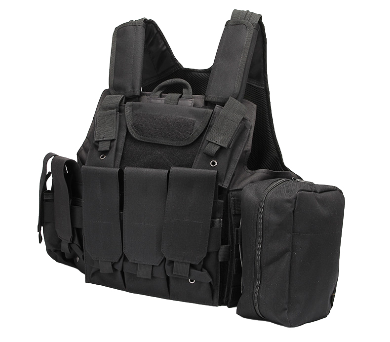 Trimex V005 Tactical Vest Black - Trimex Wholesale UK