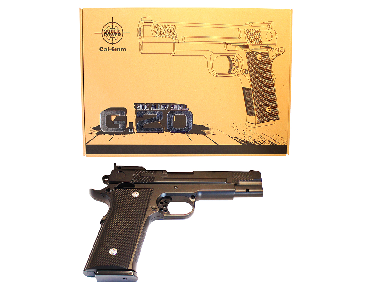 G20 Galaxy Airsoft Metal Spring Pistol - Trimex Wholesale UK