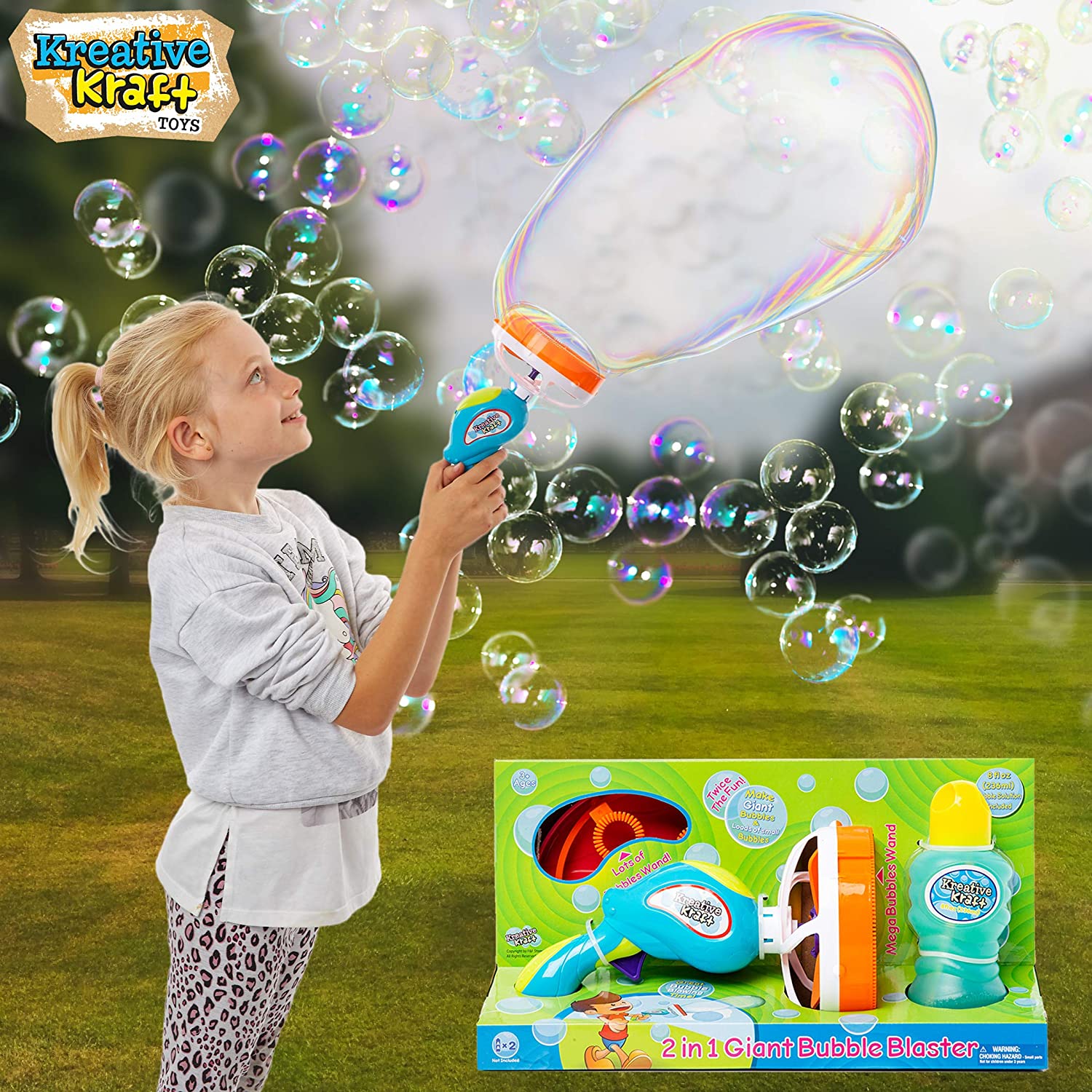 DHOBB10242 2 IN 1 GIANT BUBBLE BLASTER - Trimex Wholesale UK