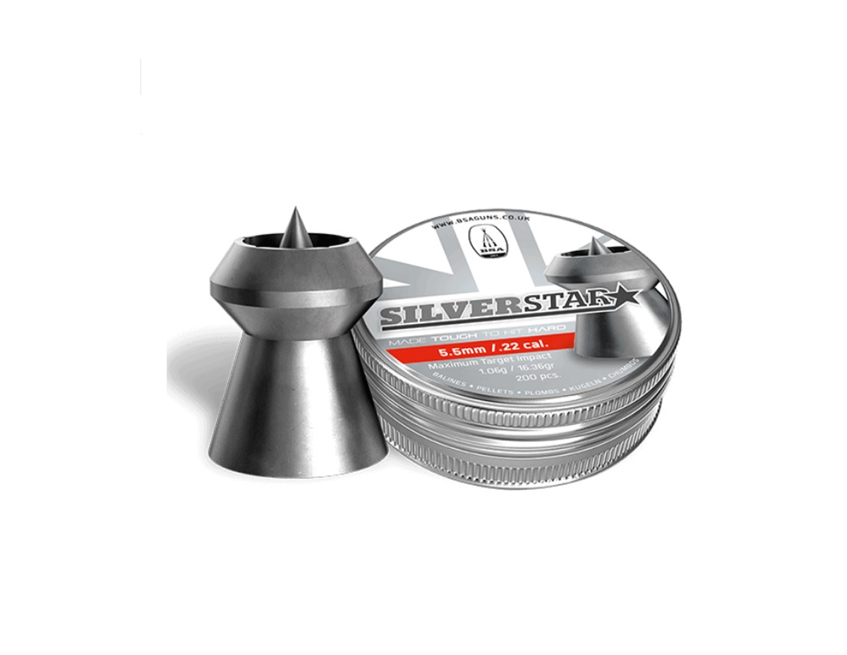 BSA Silverstar Premium Pellets .22 x 200 - Trimex Wholesale UK