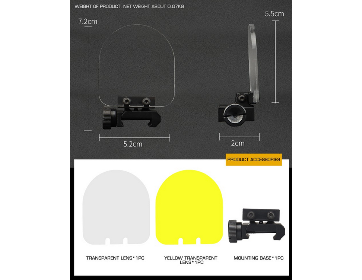 FLIP-UP QD SCOPE LENS AND SIGHT SHIELD PROTECTOR BLACK - Trimex ...