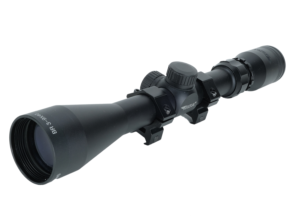 3-9X40 BSA Rifle Scope with Tactical Mounts - Trimex Wholesale UK