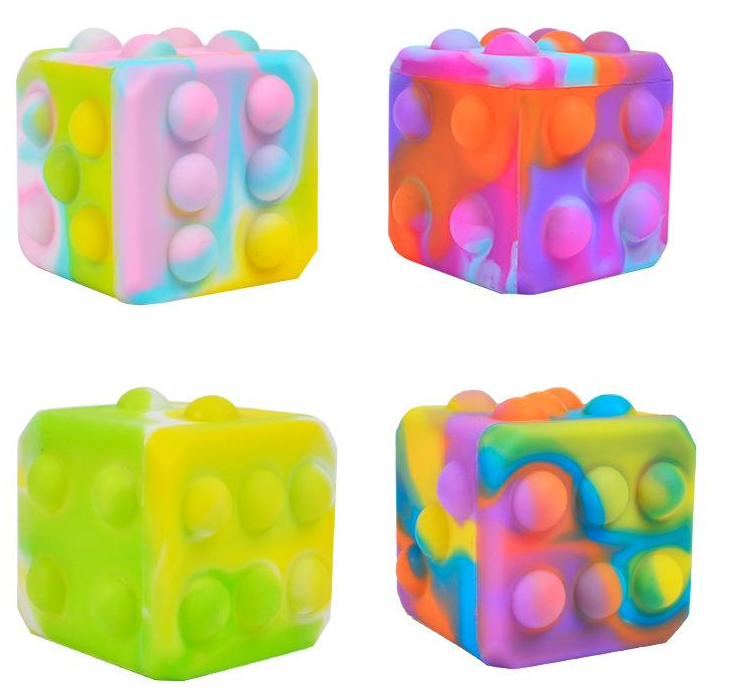 SQ012 FIDGET POP DICE PACK OF 12 - Trimex Wholesale UK