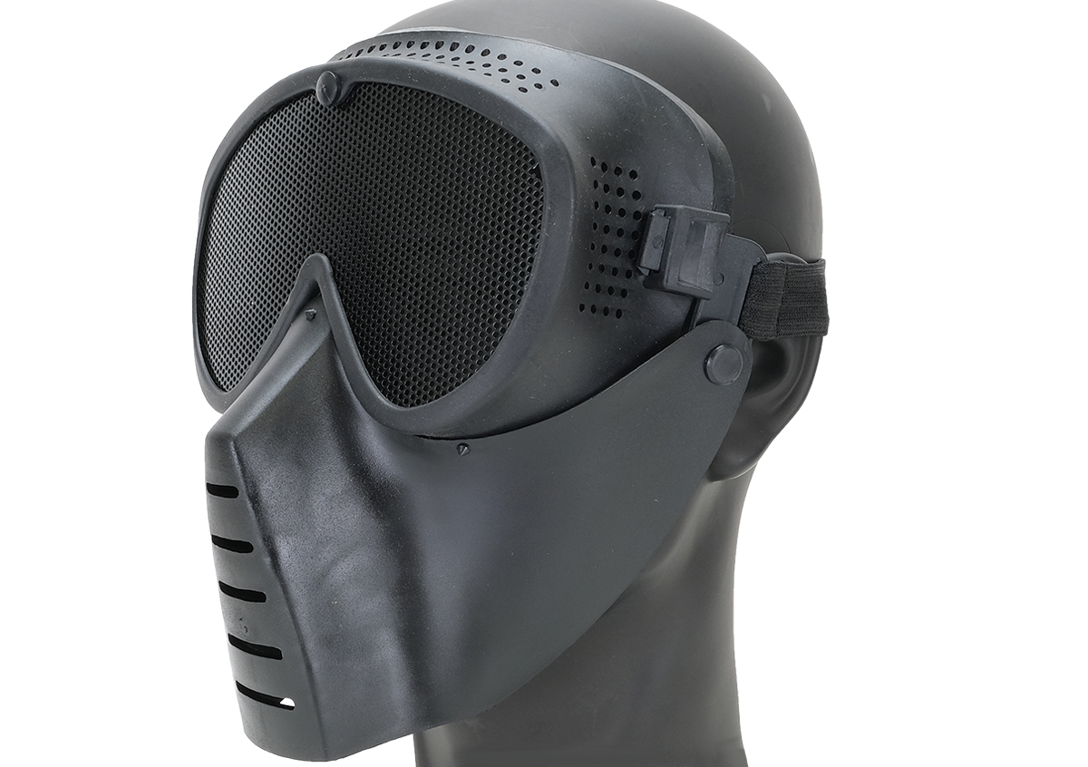 SRC FULL FACE FLY AIRSOFT MASK V2 BLACK WITH ROUND HOLES - Trimex ...