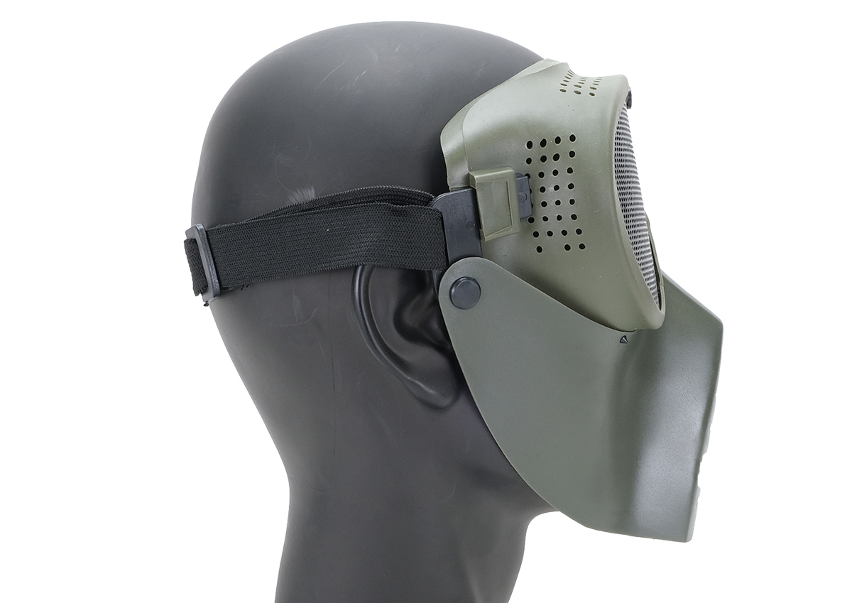 SRC FULL FACE FLY AIRSOFT MASK V2 DARK GREEN WITH ROUND HOLES - Trimex ...