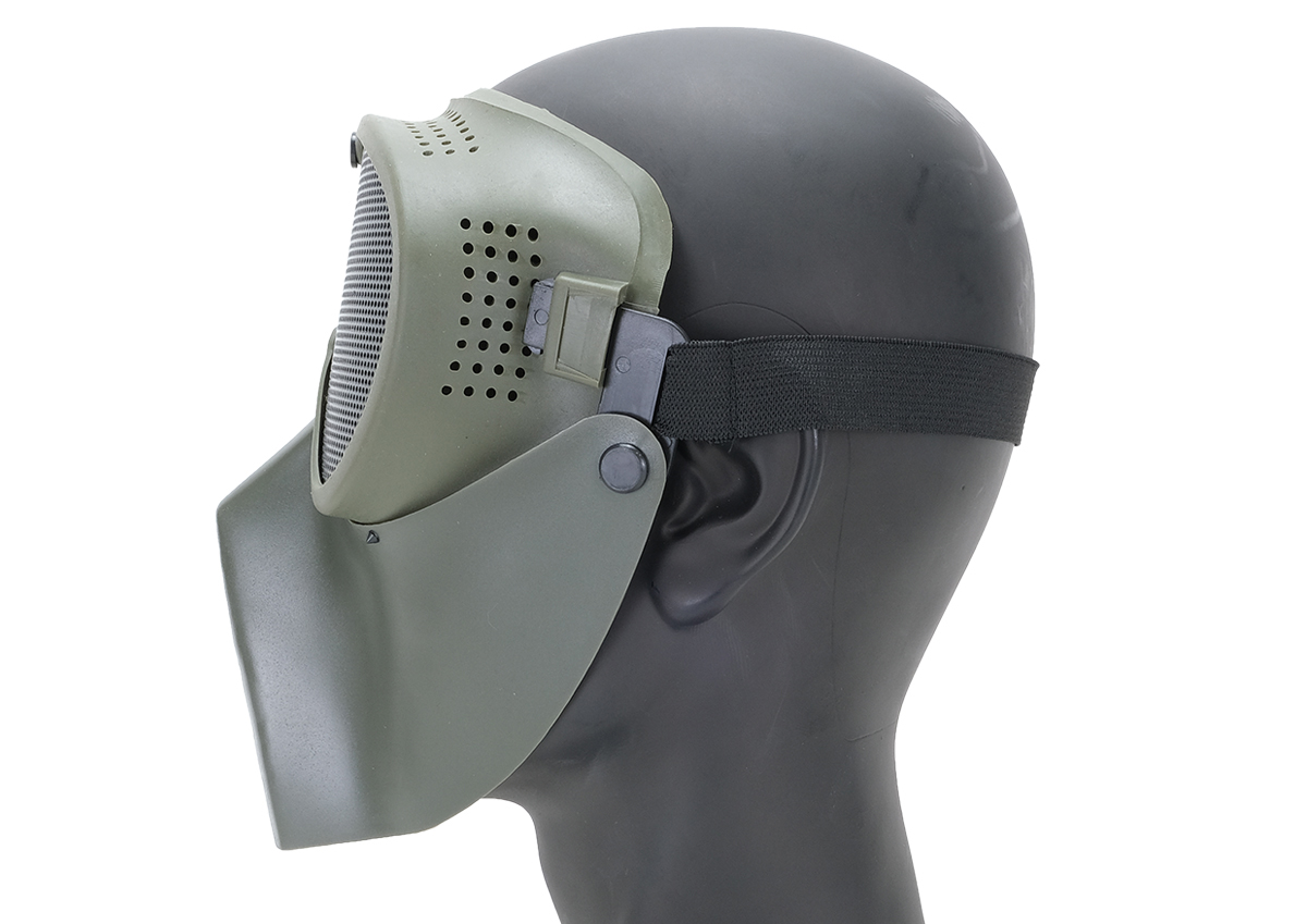 SRC FULL FACE FLY AIRSOFT MASK V2 DARK GREEN WITH ROUND HOLES - Trimex ...