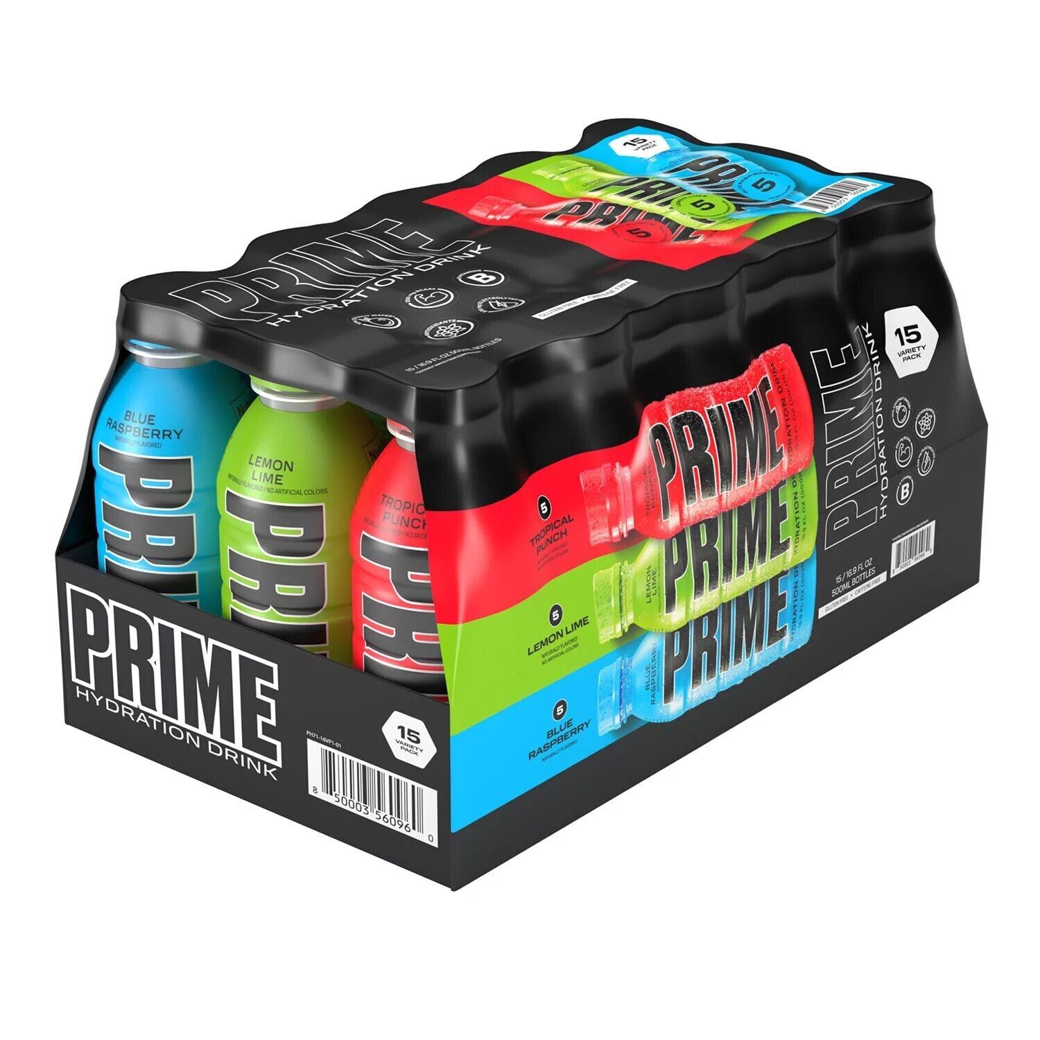 USA Prime Hydration Sports Drink Pack of 15 - Variety Pack - Trimex ...