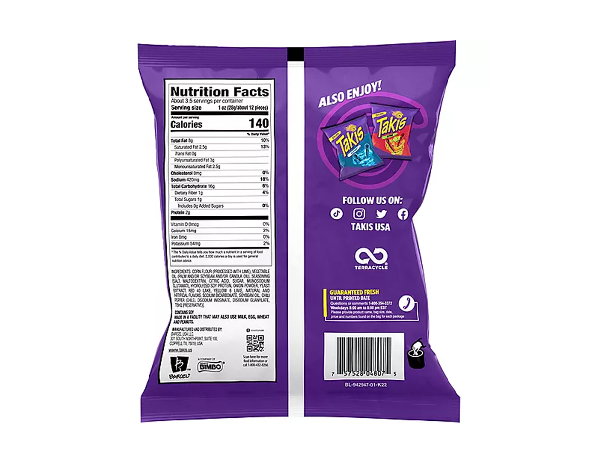 Takis Fuego 3.25OZ 92.3g Pack of 40 - Trimex Wholesale UK