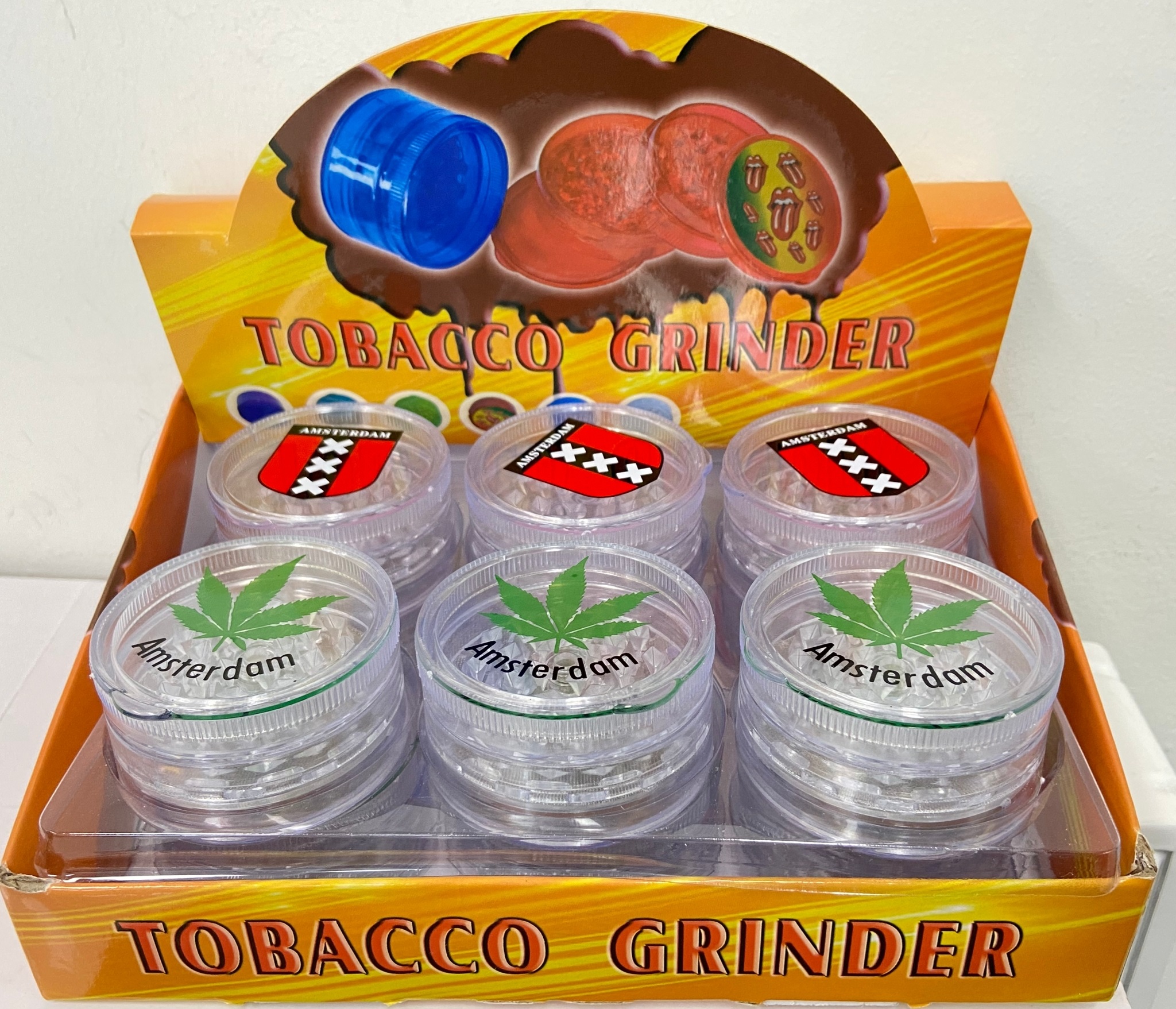 HX223 Pack of 12 60MM Plastic Grinder - Trimex Wholesale UK