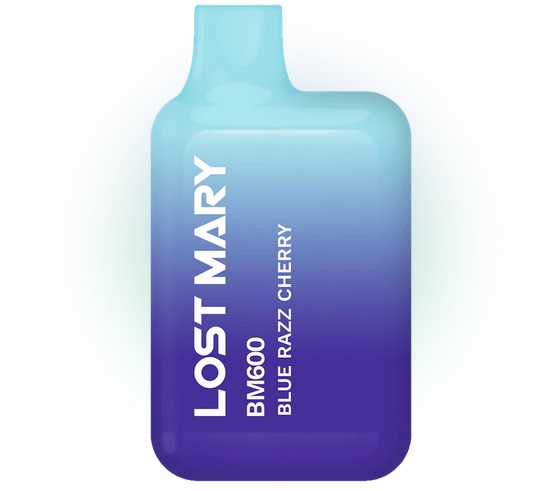 LOST MARY BM600 600 PUFFS DISPOSABLE VAPE PACK OF 10 – Blue Razz Cherry - Trimex Wholesale UK