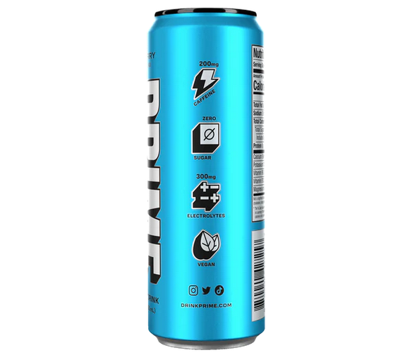 Prime Energy Blue Raspberry 355ML Can Pack of 24 - Trimex Wholesale UK