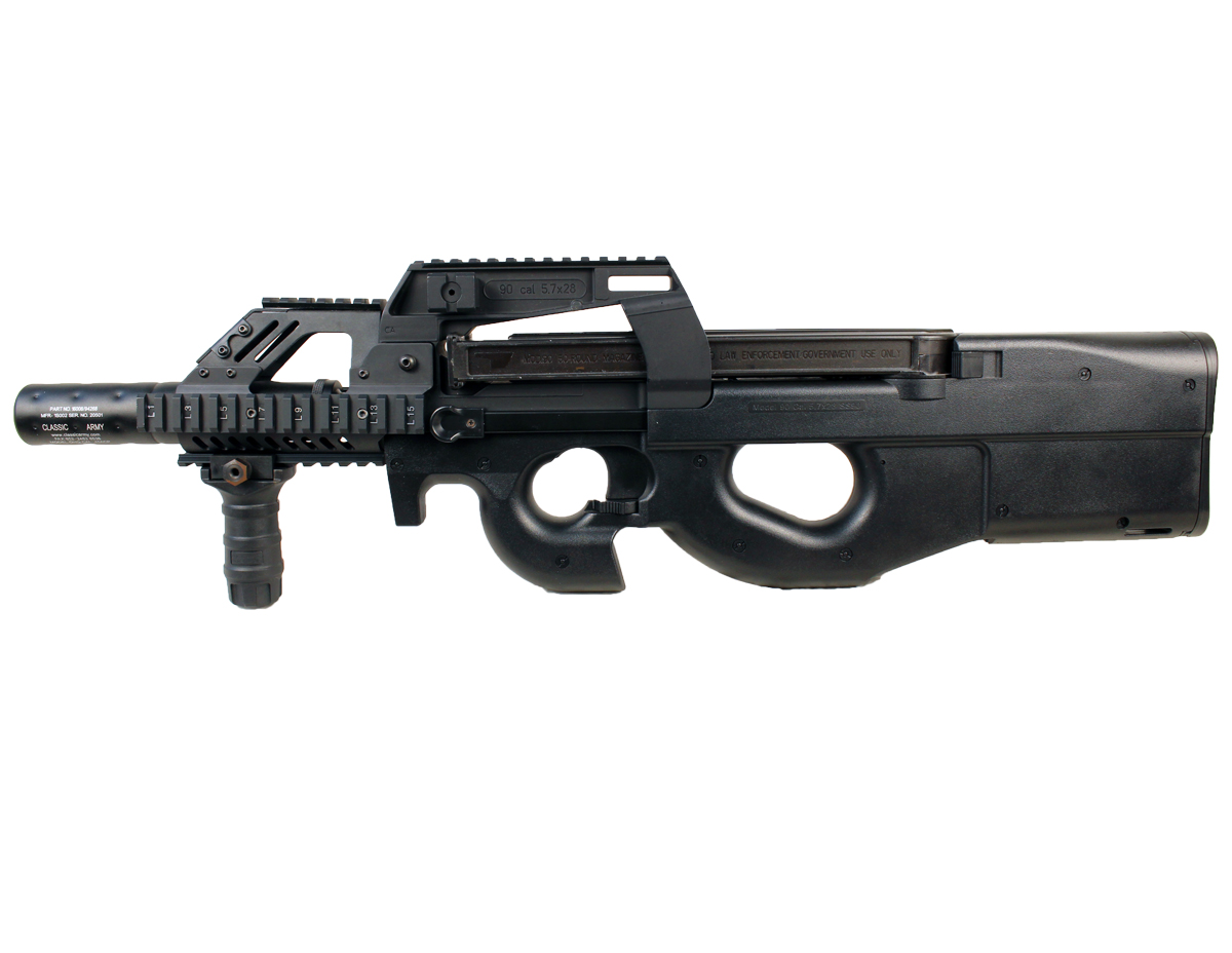 CLASSIC ARMY P90 STR AEG TACTICS AIRSOFT GUN - Trimex Wholesale UK