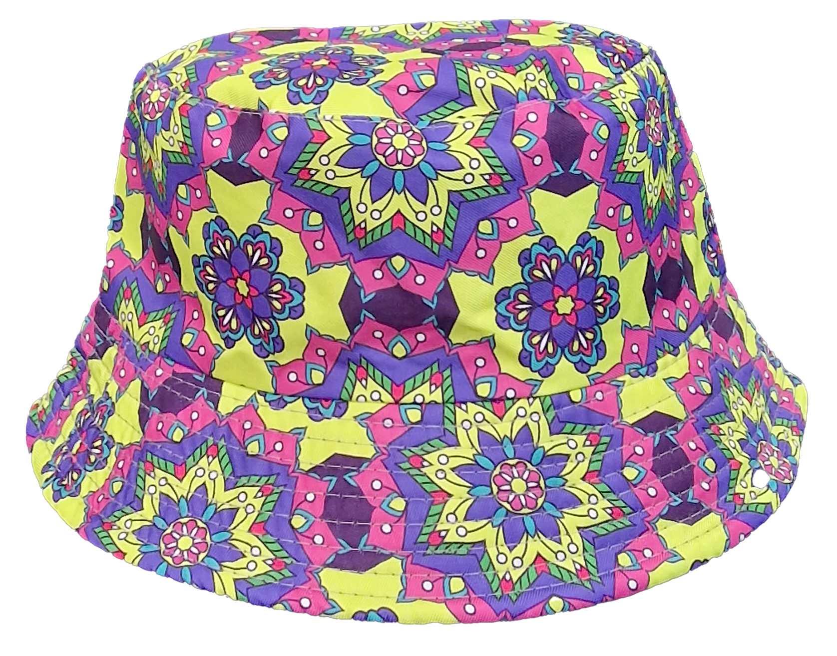 499-13 PRINTED REVERSABLE SUMMER BUCKET HAT - Trimex Wholesale UK