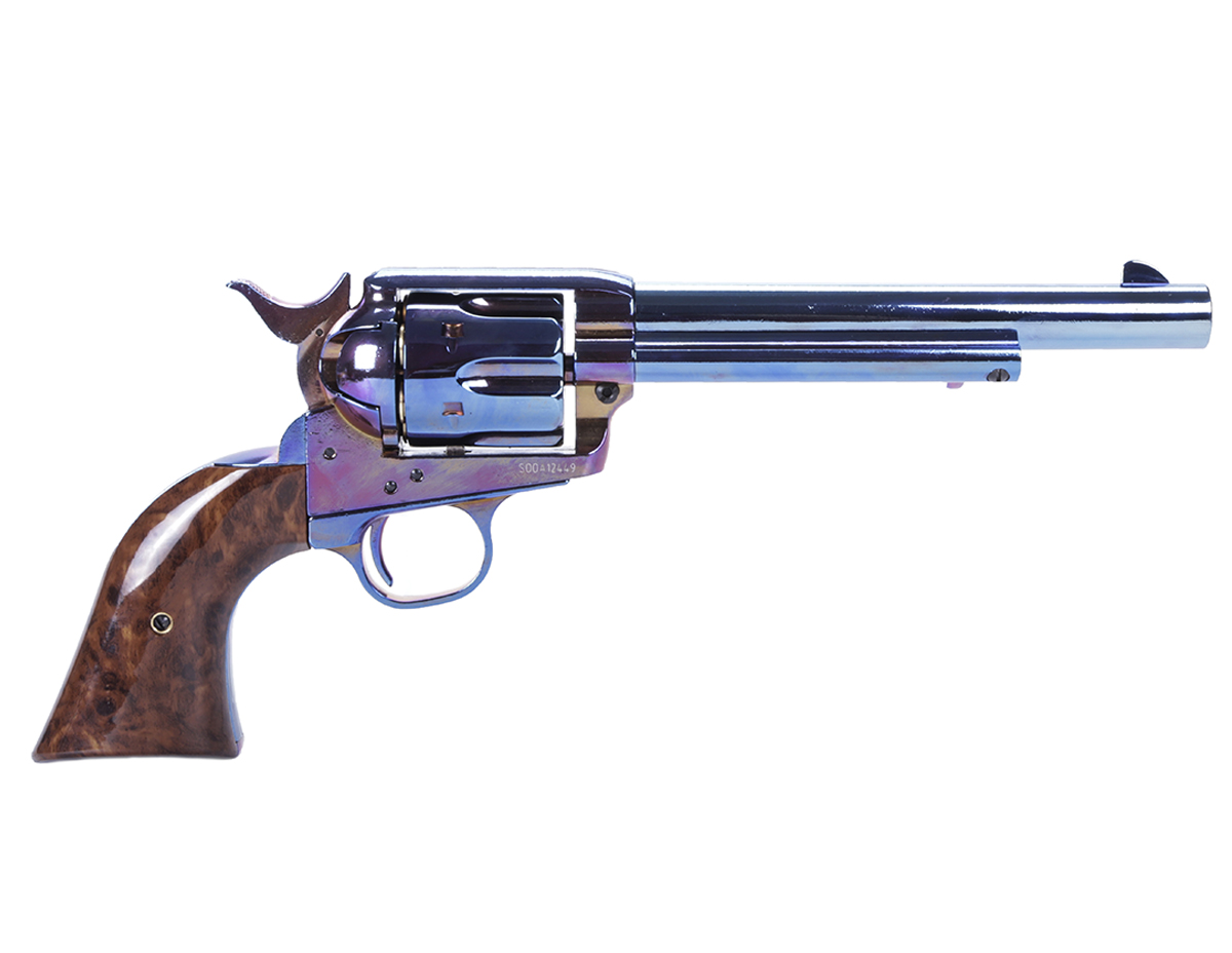 King Arms SAA .45 Peacemaker Airsoft Gas Revolver M V2 – Blue - Trimex ...