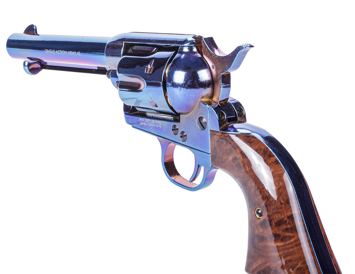 King Arms SAA .45 Peacemaker Airsoft Gas Revolver S V2 – Blue - Trimex ...
