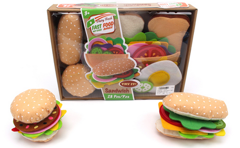 5918 Soft burgers sandwich play set - Trimex Wholesale UK