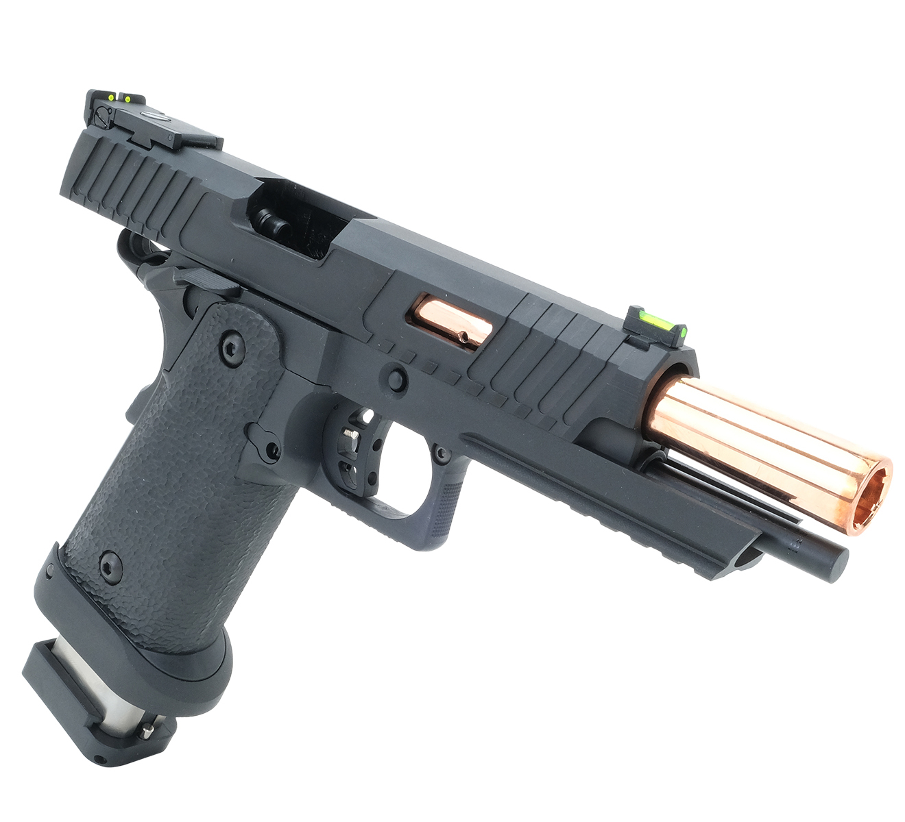 BETA COMBAT MASTER HI-CAPA CO2 BLOWBACK AIRSOFT PISTOL BLACK BY BABA ...