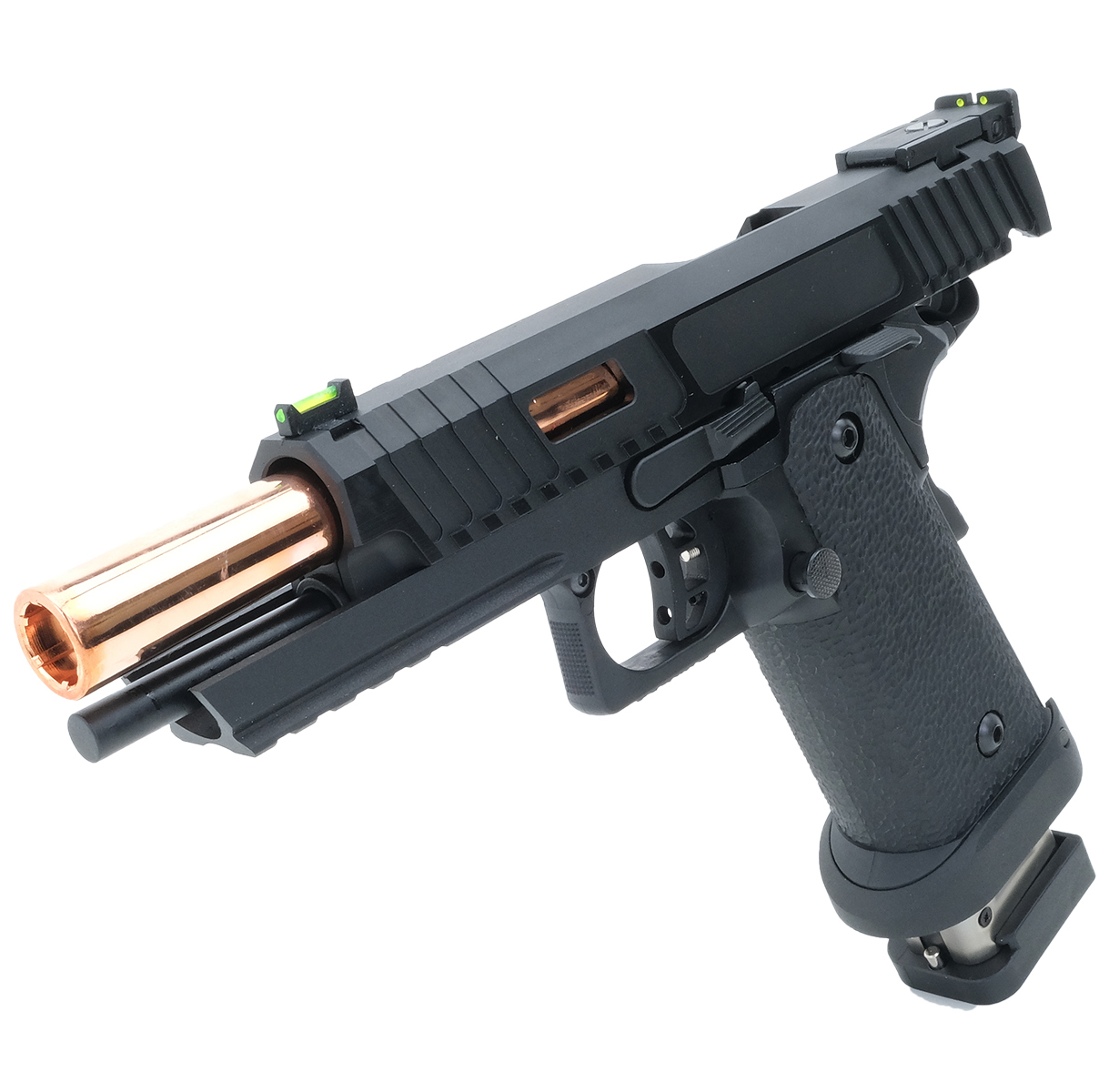 BETA COMBAT MASTER HI-CAPA CO2 BLOWBACK AIRSOFT PISTOL BLACK BY BABA ...