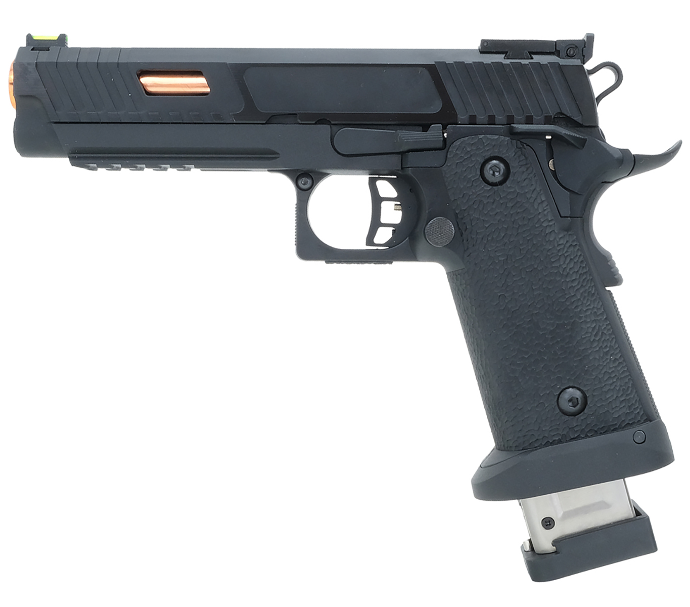 BETA COMBAT MASTER HI-CAPA CO2 BLOWBACK AIRSOFT PISTOL BLACK BY BABA ...