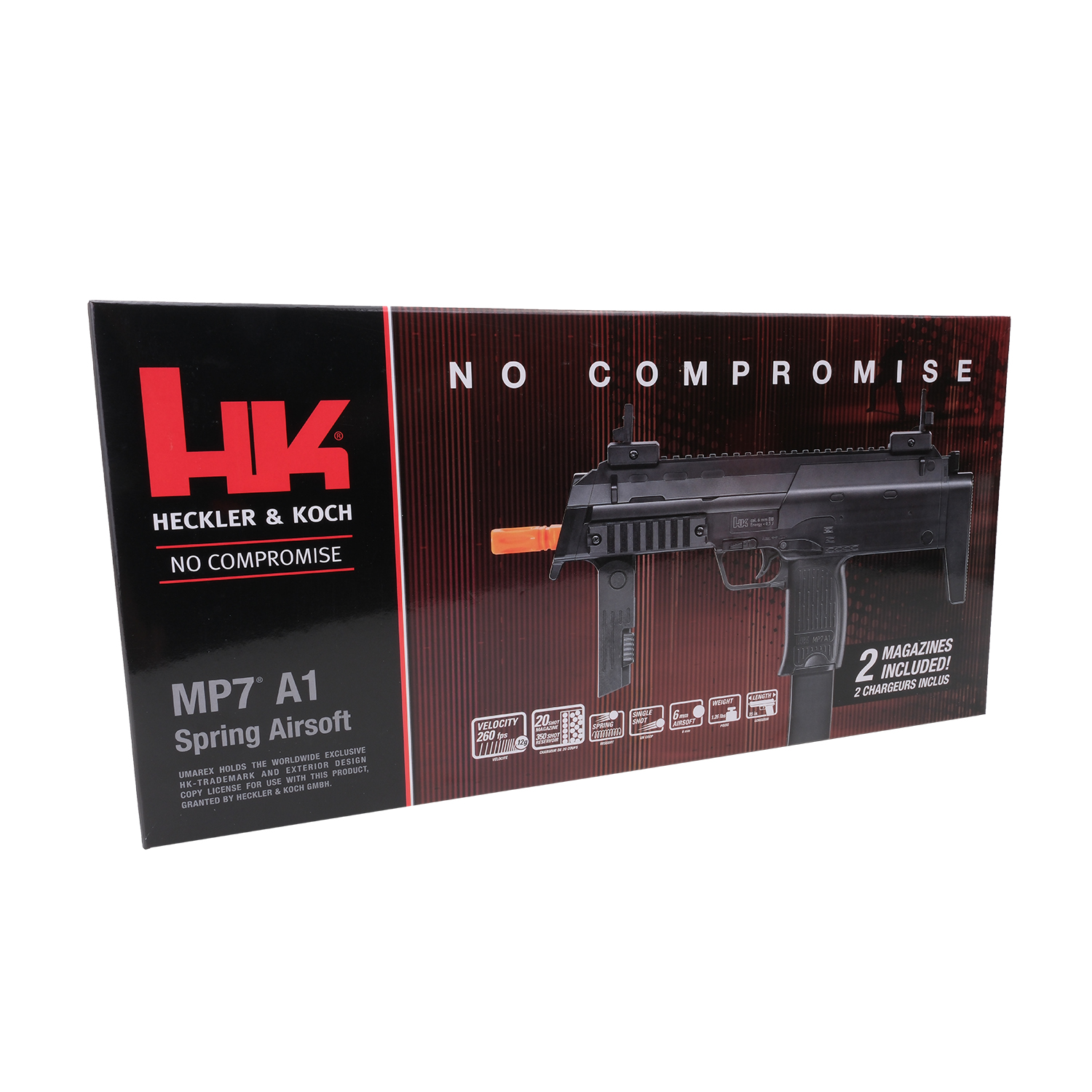 Umarex Heckler & Koch MP7 A1 Airsoft Spring Rifle Black - Trimex ...