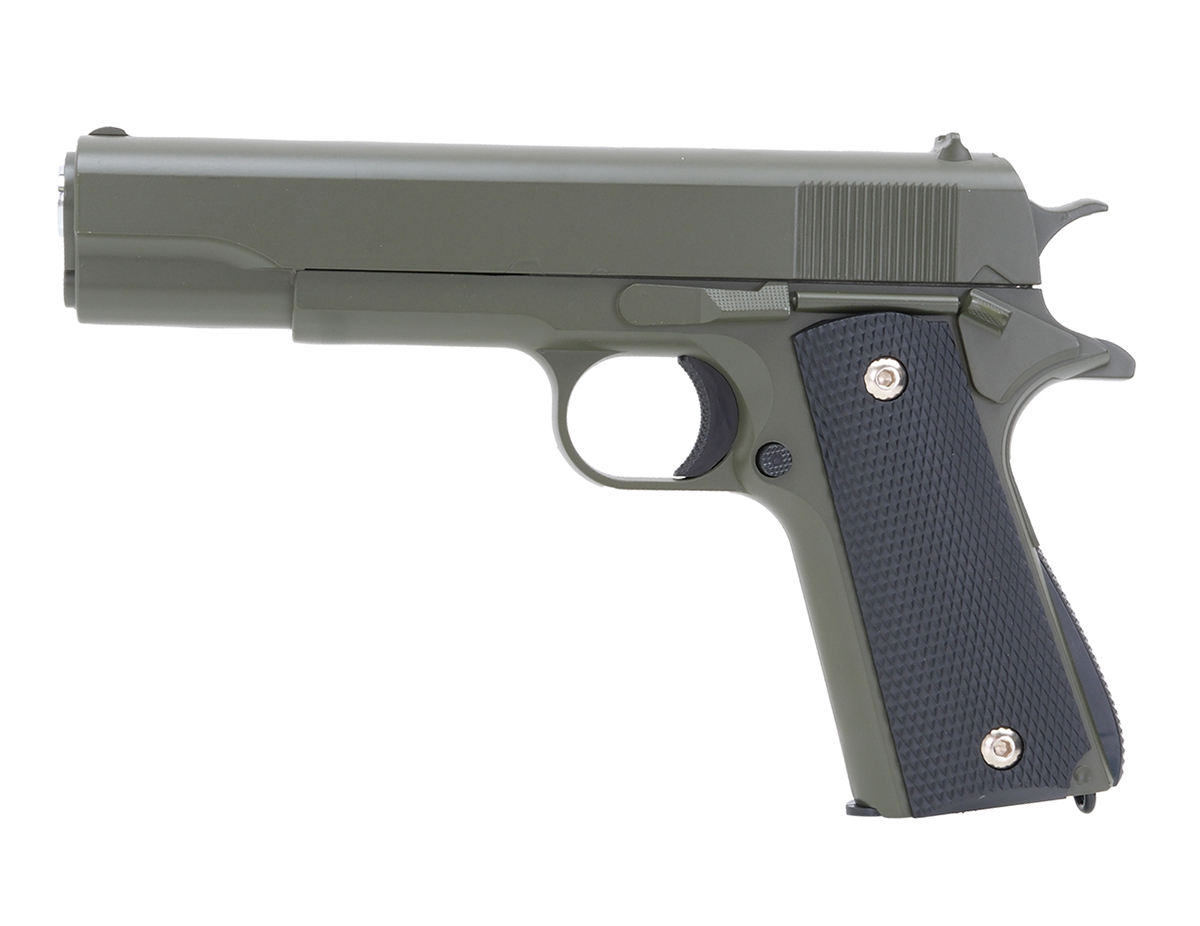 G13 Galaxy Airsoft Metal Spring Pistol - Green Two Tone - Trimex ...