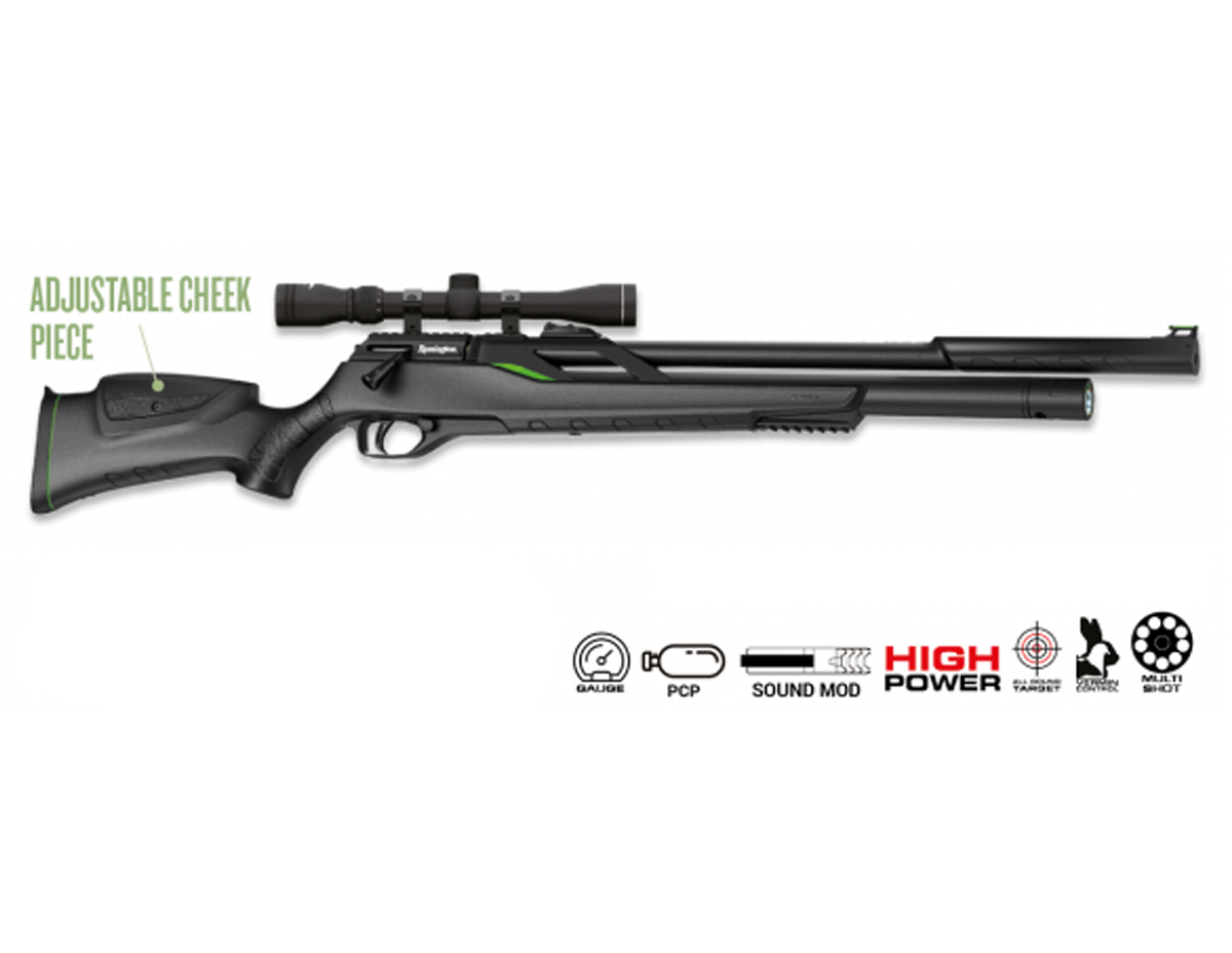 REMINGTON T-REX BOLT ACTION PCP AIR RIFLE .177 WITH SCOPE - Trimex ...