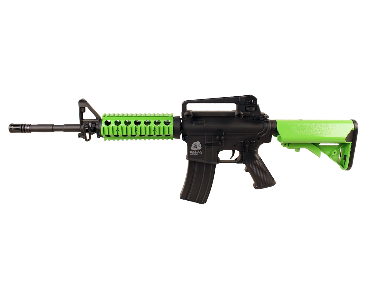 Bulldog SR4 RIS Proline 6MM Airsoft Electric Rifle Two Tone Green ...