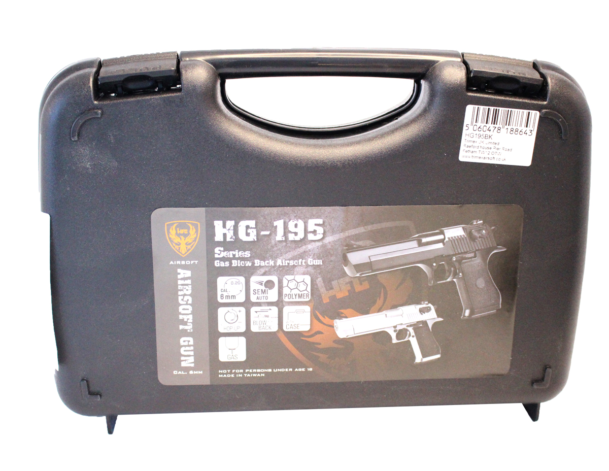 HG195 Desert Eagle Gas Pistol - GREEN TWO TONE - Trimex Wholesale UK