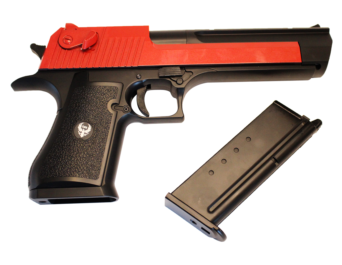 HG195 Desert Eagle Gas Pistol - RED TWO TONE - Trimex Wholesale UK