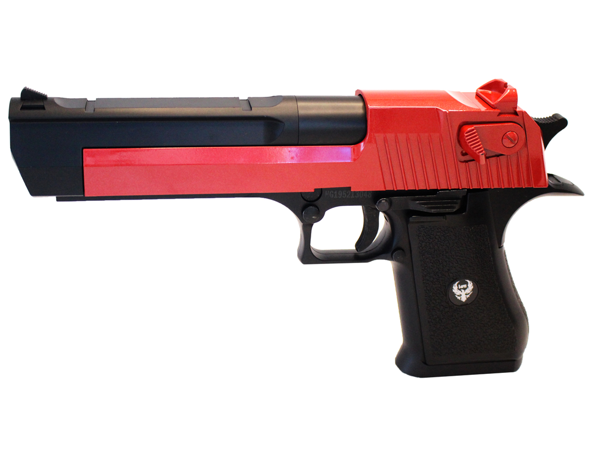HG195 Desert Eagle Gas Pistol - RED TWO TONE - Trimex Wholesale UK