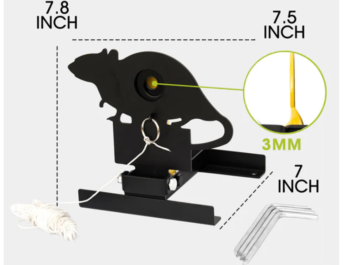 133872 Trimex Arms Knockdown Mouse Field Game Shooting Target with Cord ...