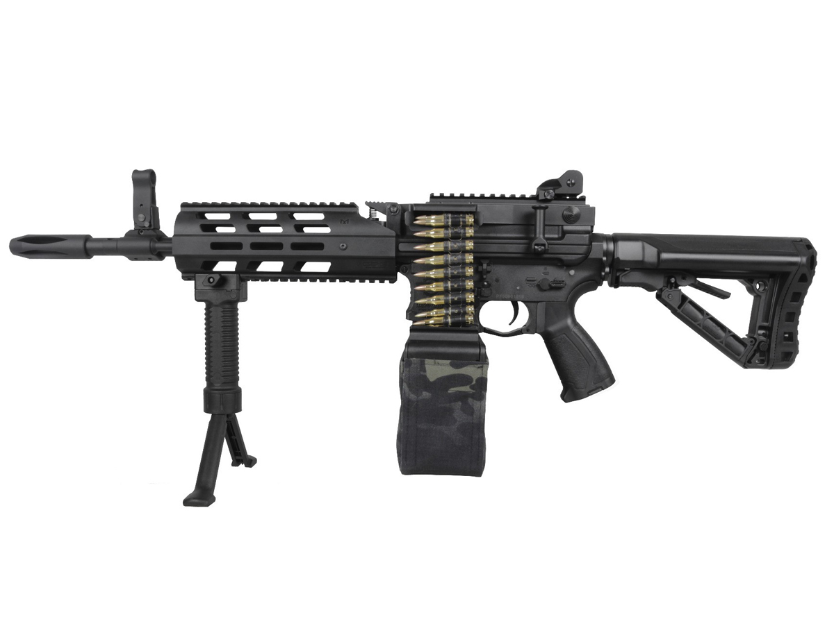 G&G ARMAMENT CM16 LMG AEG SNB AIRSOFT GUN - Trimex Wholesale UK
