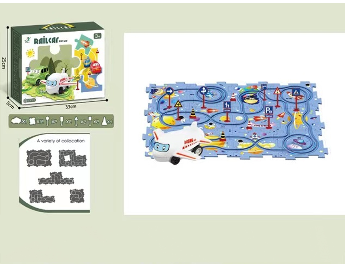 1103D 25Pcs Puzzle Battery Opearated Track Set - Trimex Wholesale UK