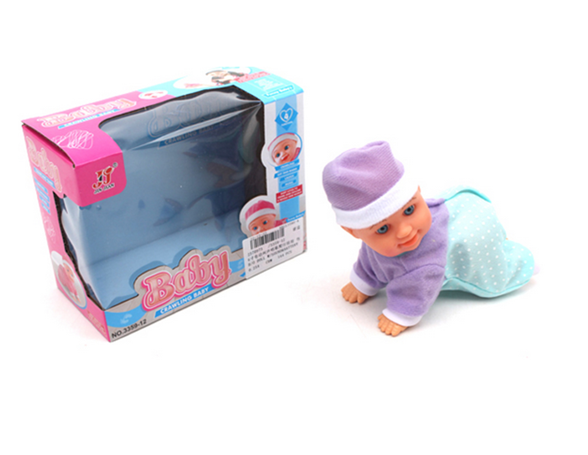 3359-12 Battery Operated Crawling Baby Doll With Sound - Trimex ...